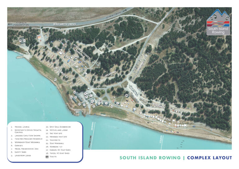 Venue map - South Island Rowing